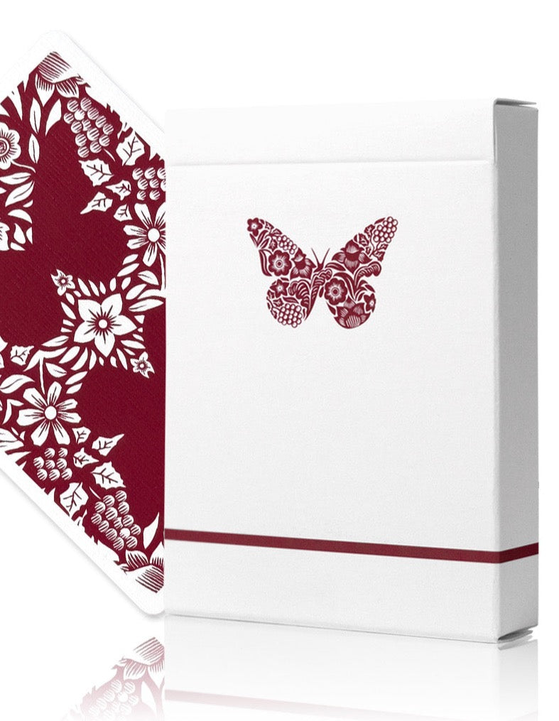 RED BUTTERFLY WORKERS playing cards limited edition – Paperdecks